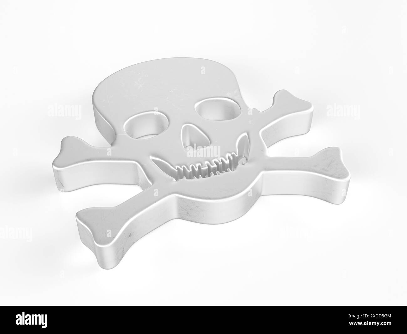 Skull death symbol icon Cut Out Stock Images & Pictures - Alamy
