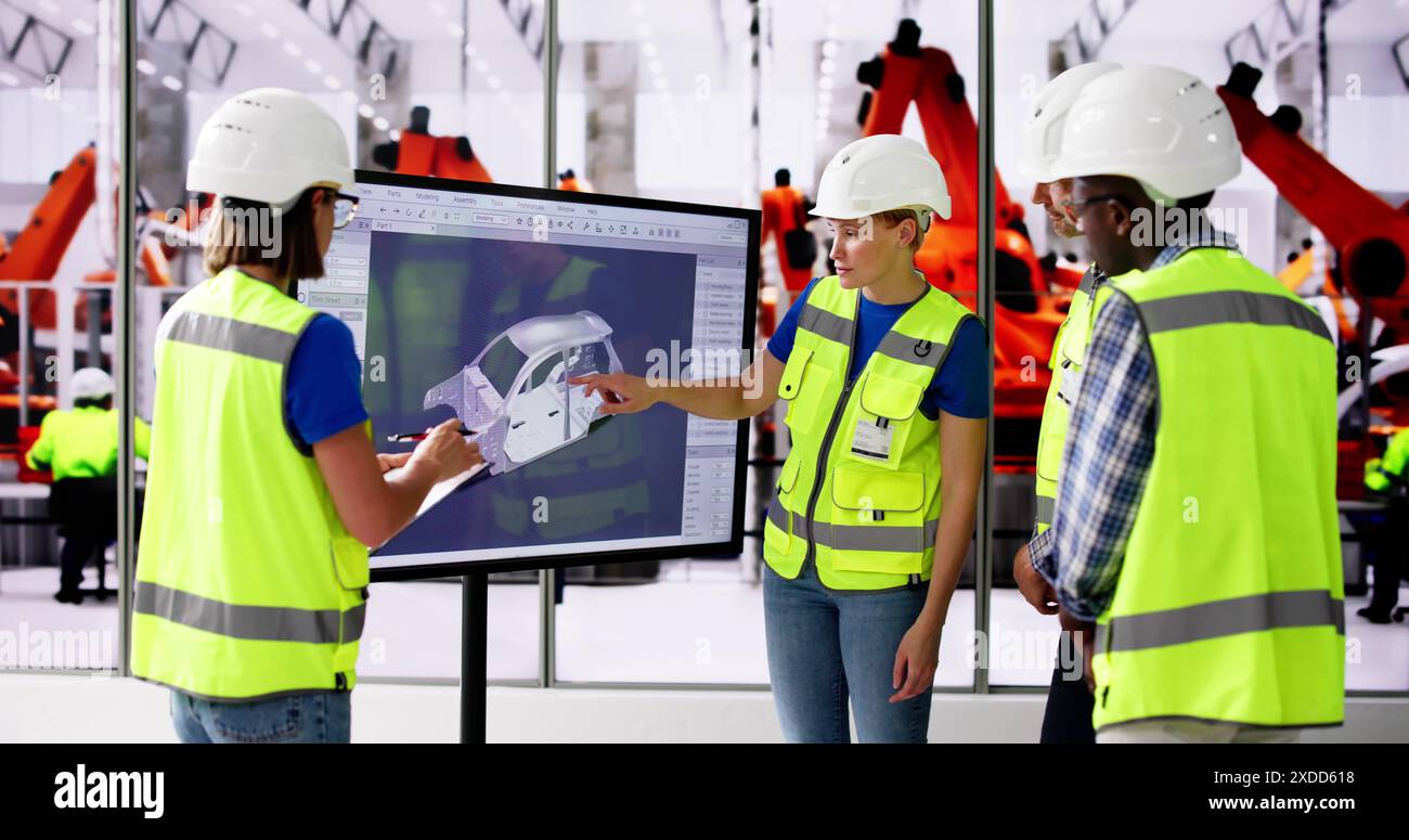 Car Factory Automotive Computer 3D CAD Software Stock Photo - Alamy