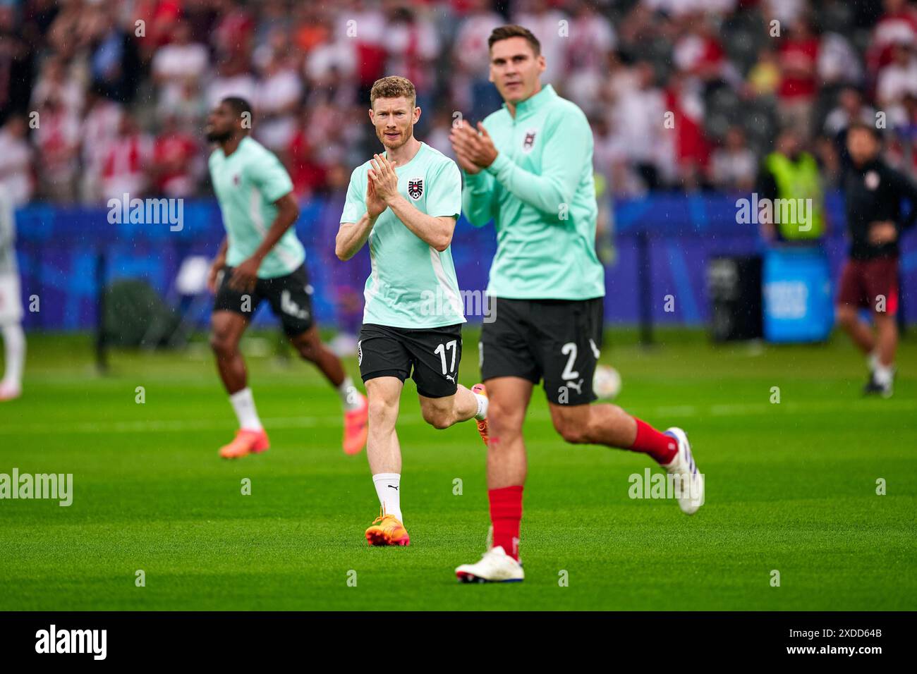 Florian Kainz (Oesterreich Nationalmannschaft Euro 2024, #17), Maximilian Woeber (Oesterreich ...