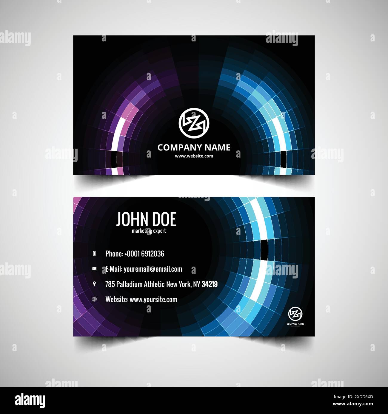 shiny visiting card design Stock Vector Image & Art - Alamy