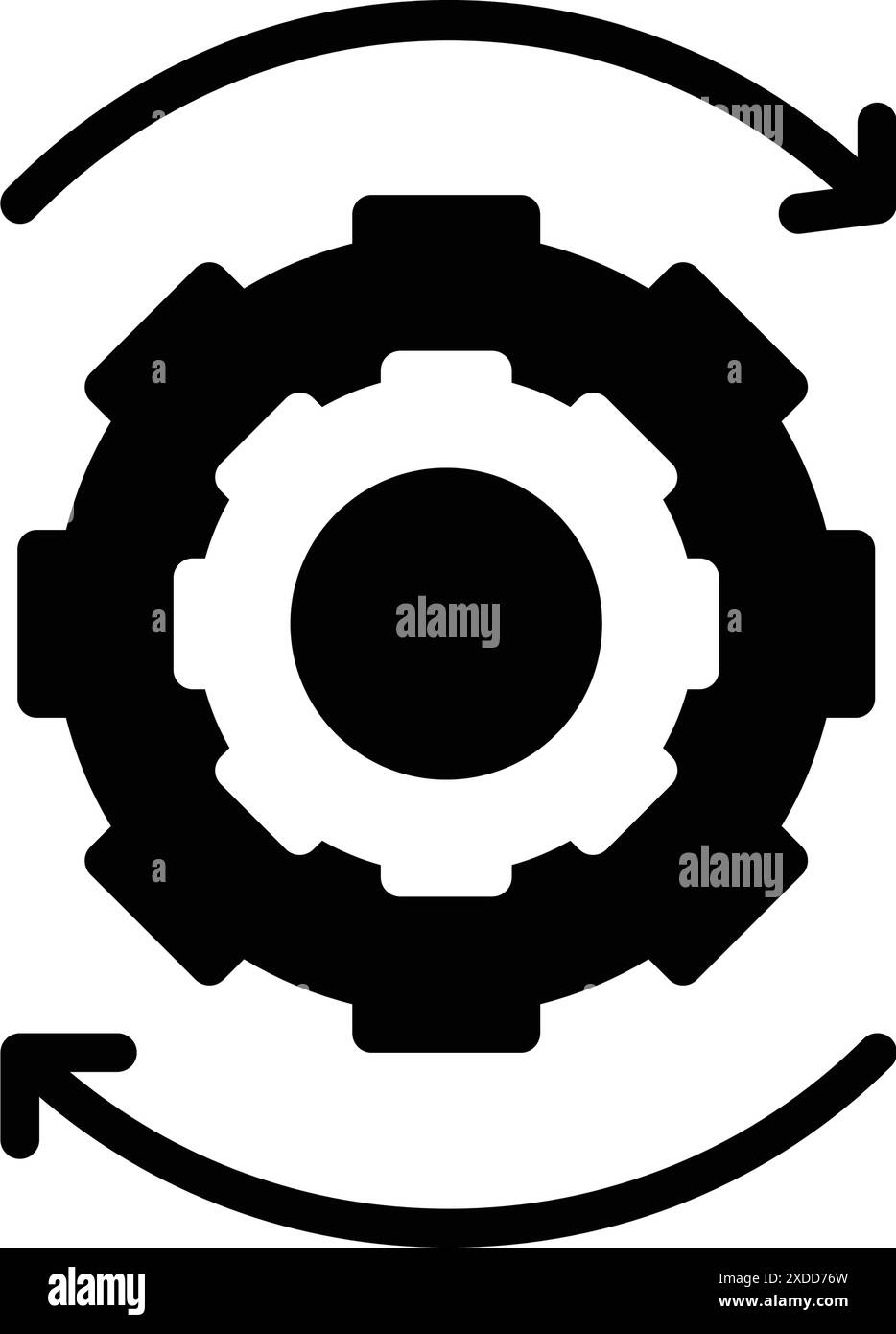 Icon ongoing progress Black and White Stock Photos & Images - Alamy