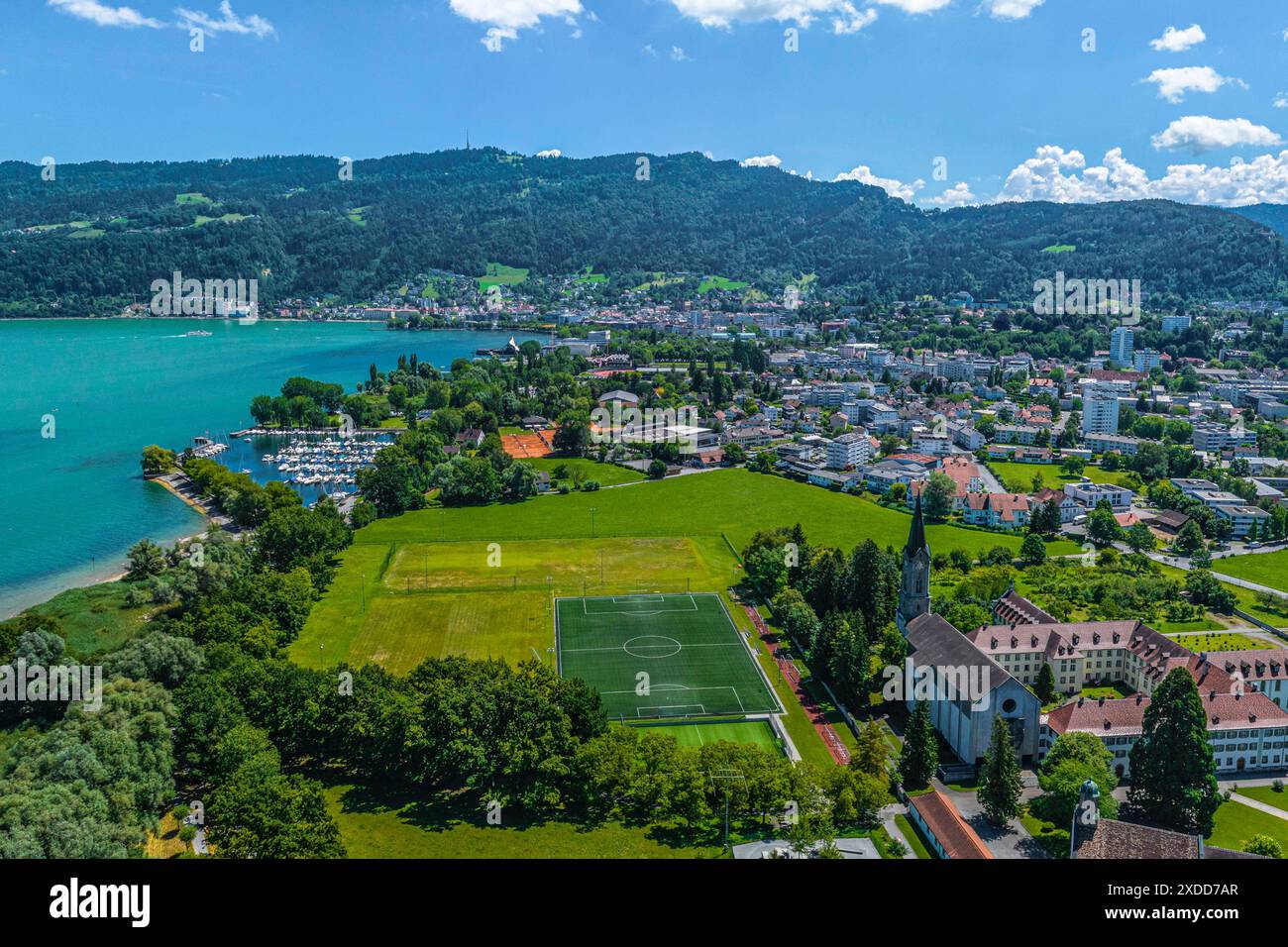 Ausblick auf die Region Bregenz am Bodensee nahe Mehrerau Mehrerau am ...