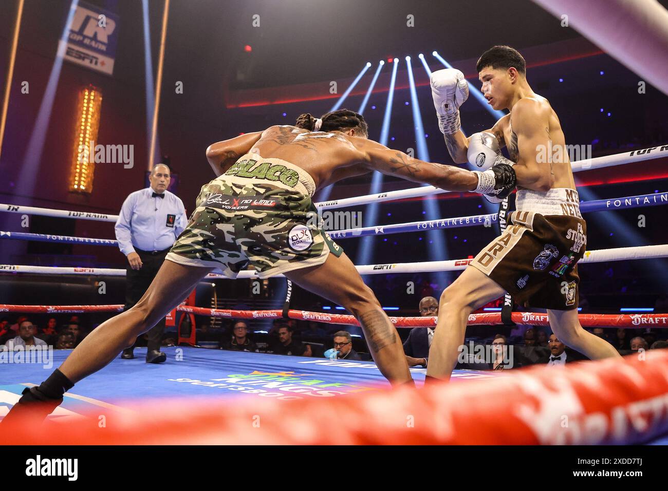 June 21, 2024: Bryan Polaco (L) and Richard Acevedo (R) exchange ...