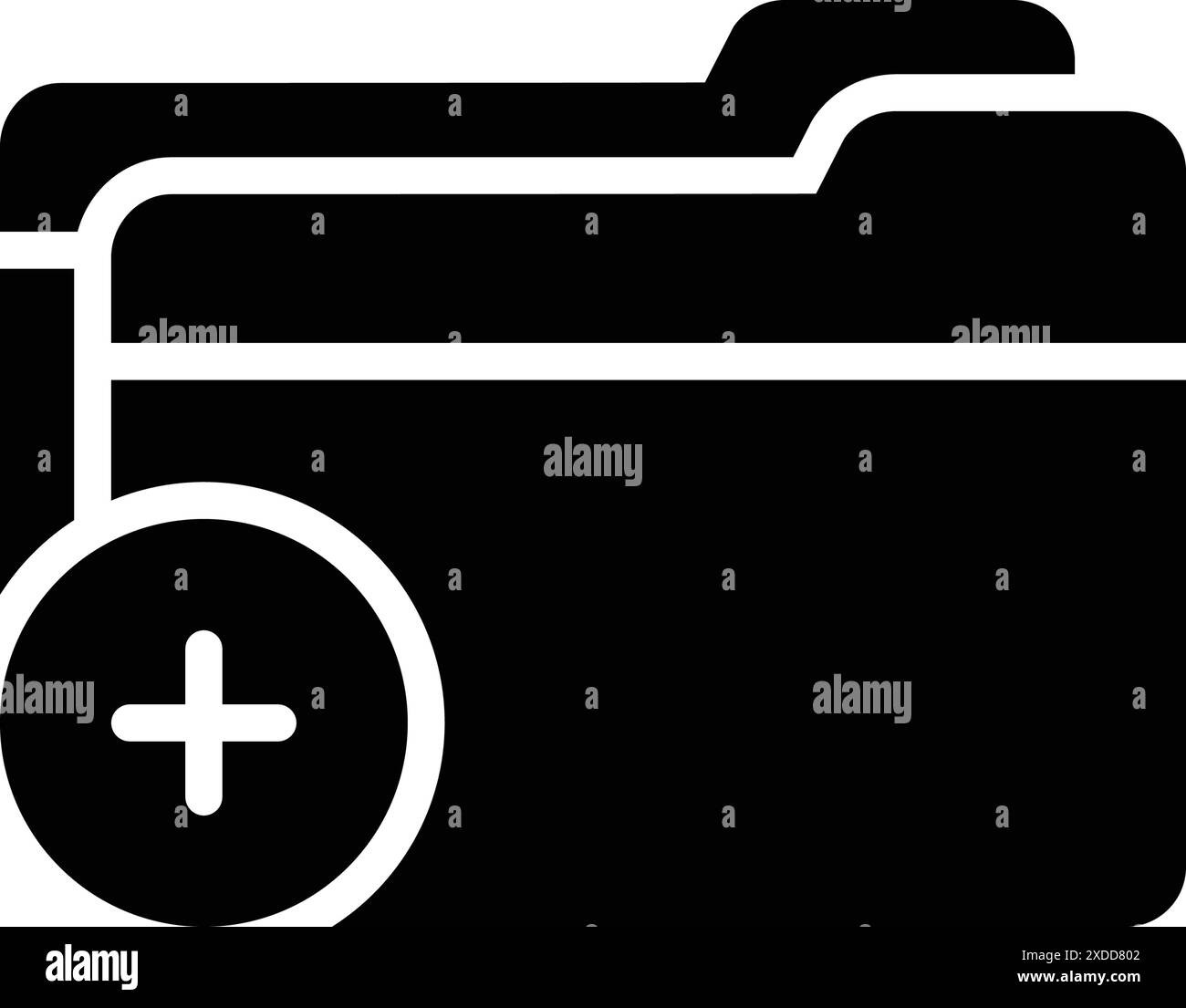 Icon data add Black and White Stock Photos & Images - Alamy