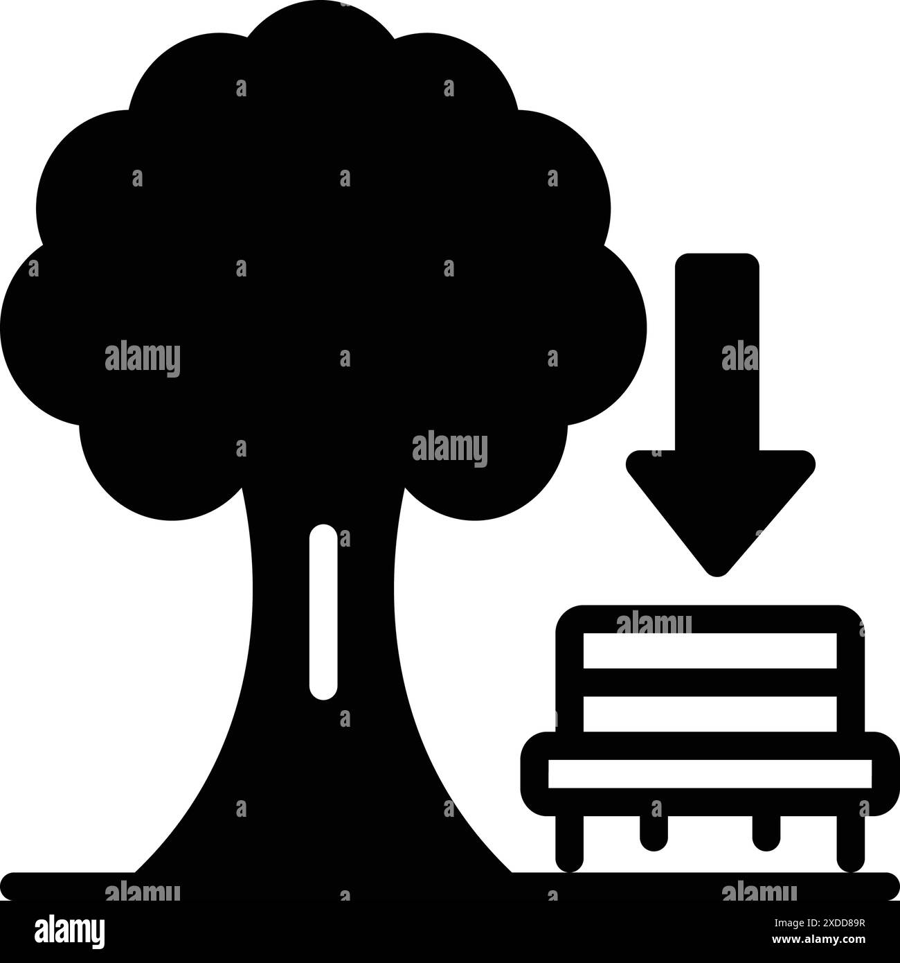Trees below Stock Vector Images - Alamy