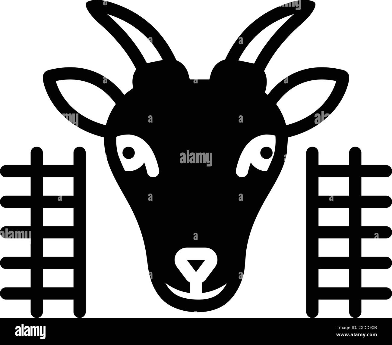 Icon for goat in pen,goat Stock Vector Image & Art - Alamy