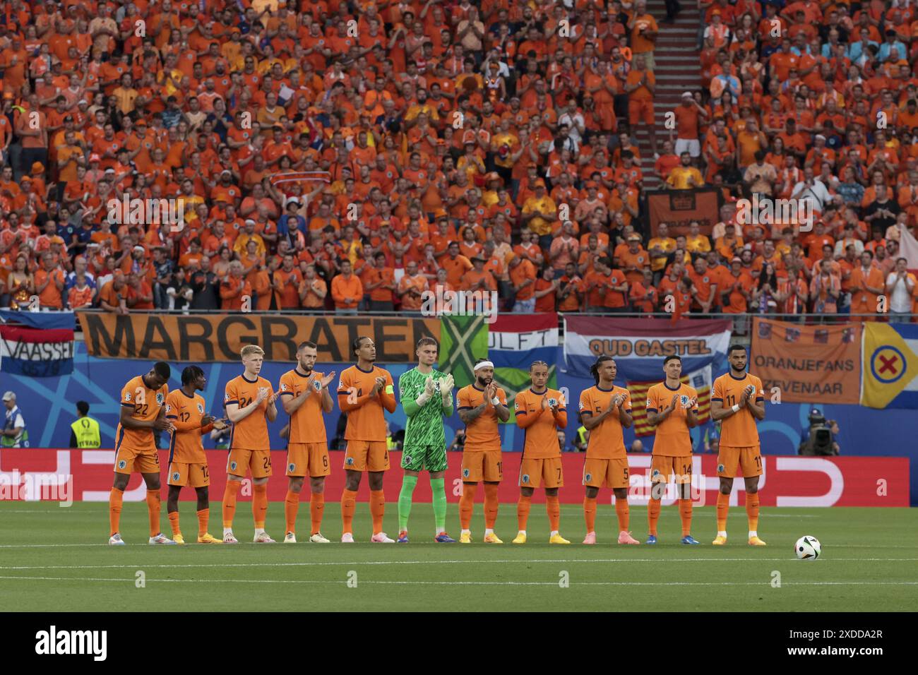 Team Netherlands during the UEFA Euro 2024, Group D, football match ...