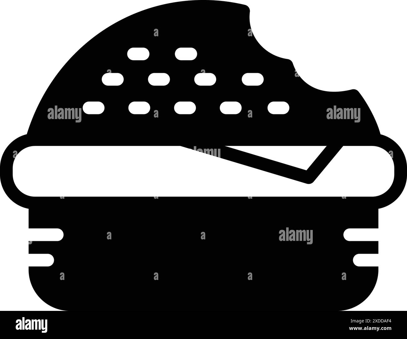 Burger bite icon hi-res stock photography and images - Alamy