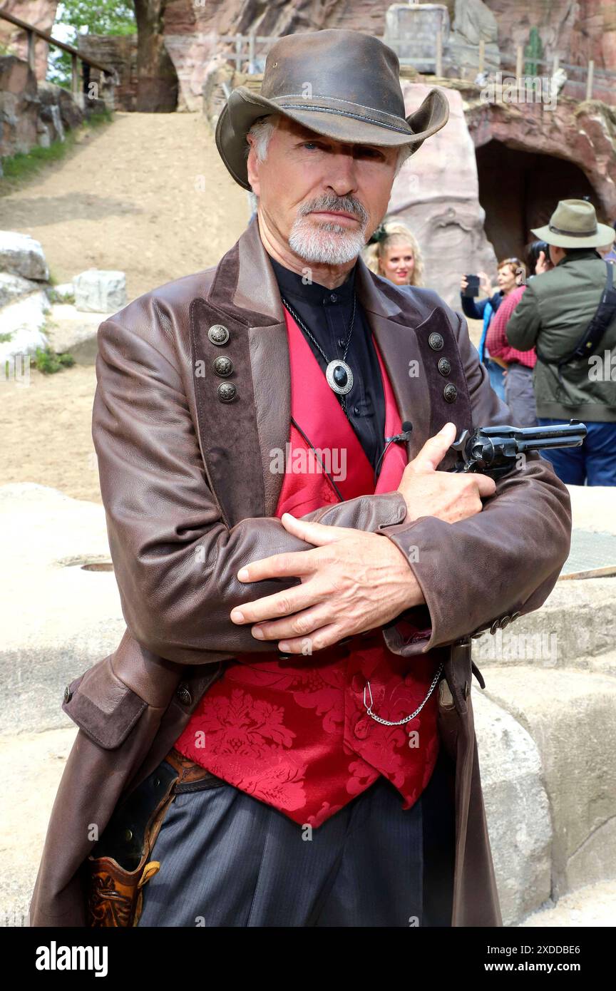 Nick Wilder beim Pressetermin mit Ausschnitten aus dem Stück Winnetou ...