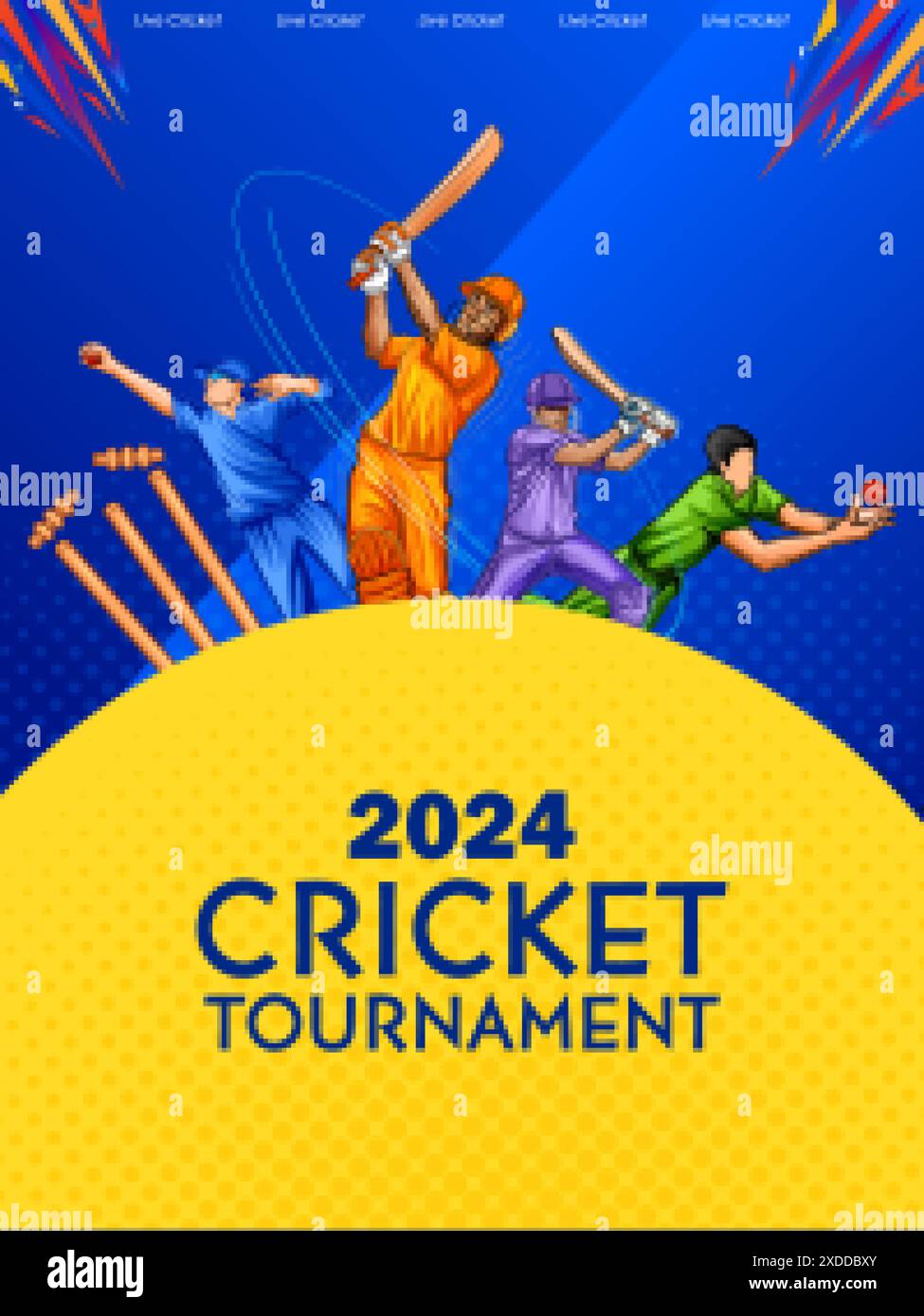 Cricket crowd Stock Vector Images - Alamy
