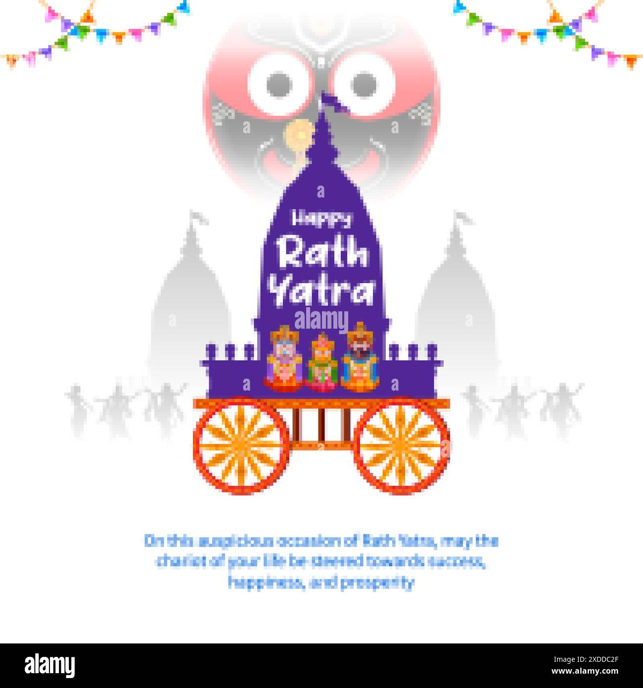 Lord Jagannath, Balabhadra and Subhadra on annual Ratha Yatra in Odisha ...
