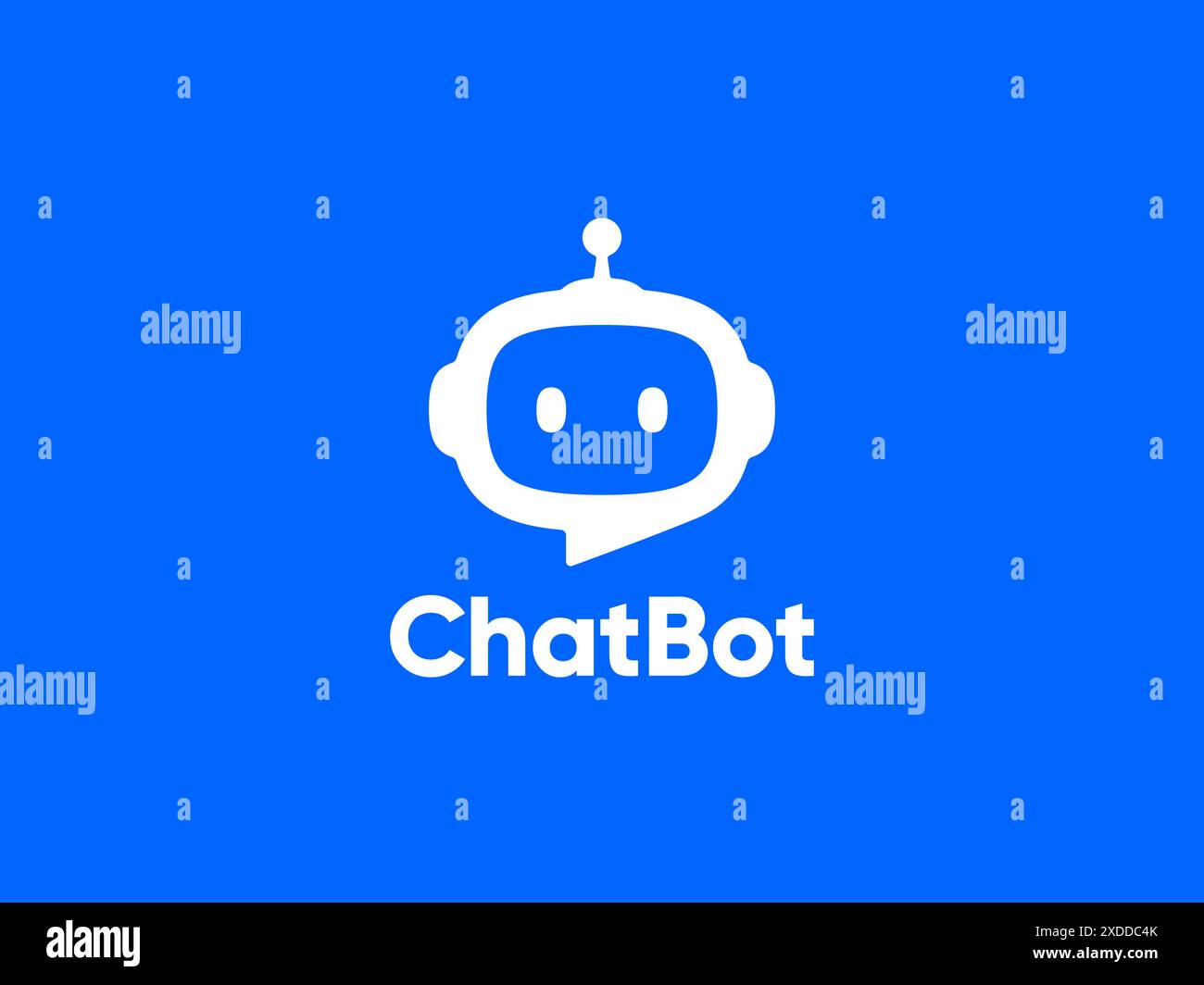 Chat Bot vector logo design concept Stock Vector Image & Art - Alamy