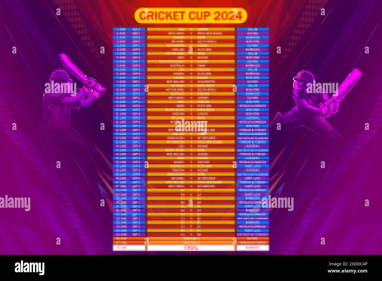 Sports event calendar Stock Vector Images - Alamy