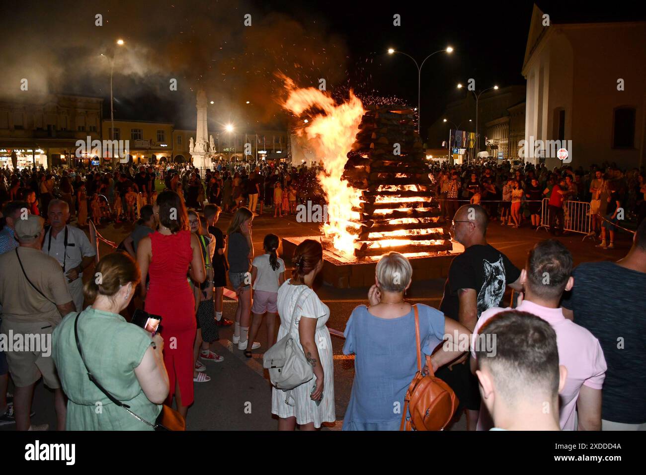 The "Midsummer Bonfire" was lit on Holy Trinity Square, a symbolic act ...