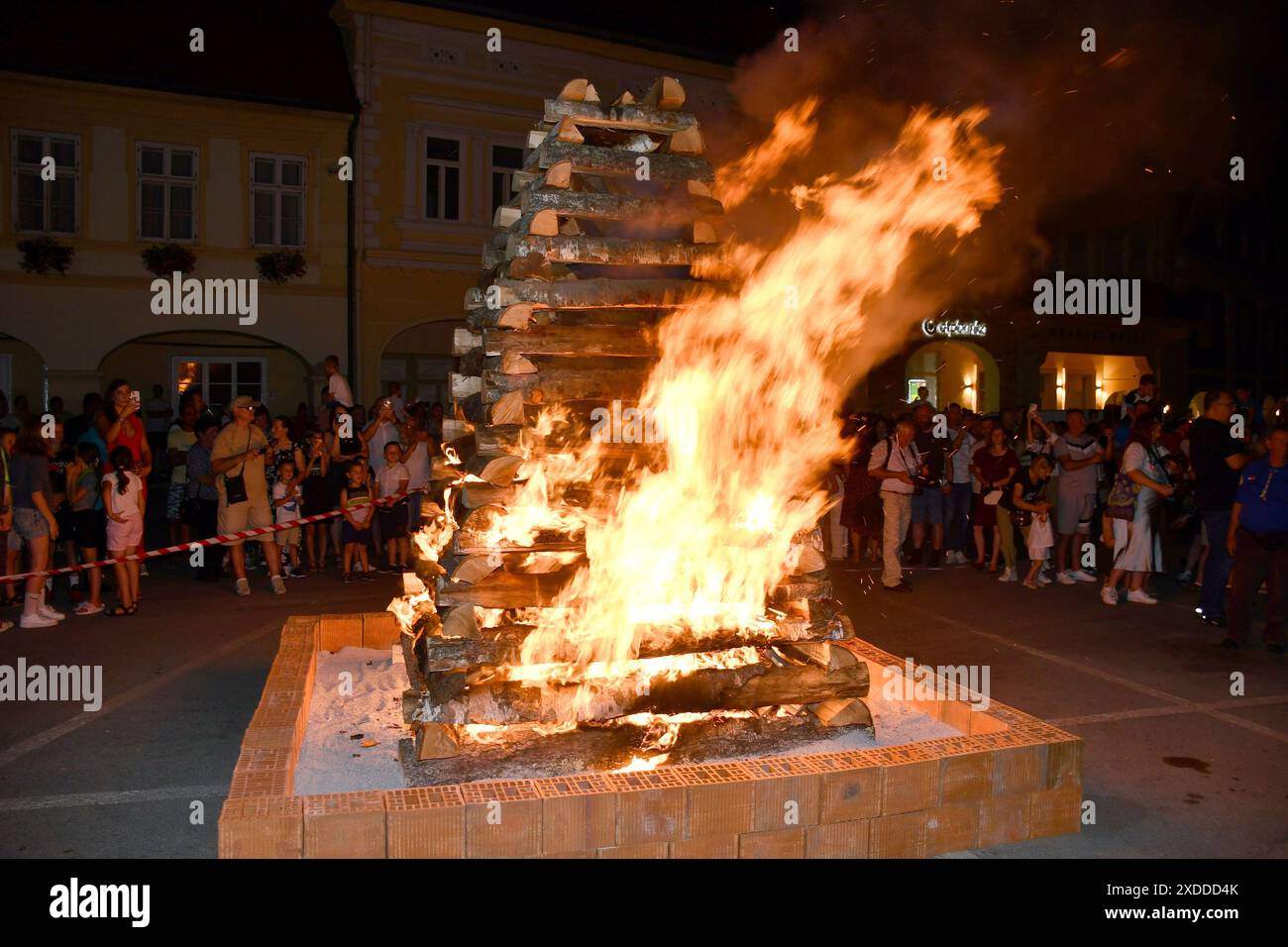 The "Midsummer Bonfire" was lit on Holy Trinity Square, a symbolic act ...