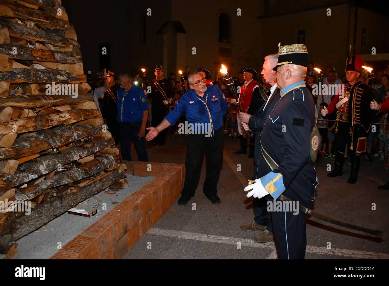 The "Midsummer Bonfire" was lit on Holy Trinity Square, a symbolic act ...
