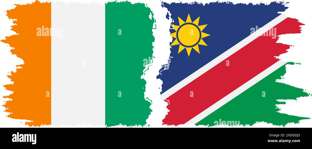 Namibia coast Stock Vector Images - Alamy