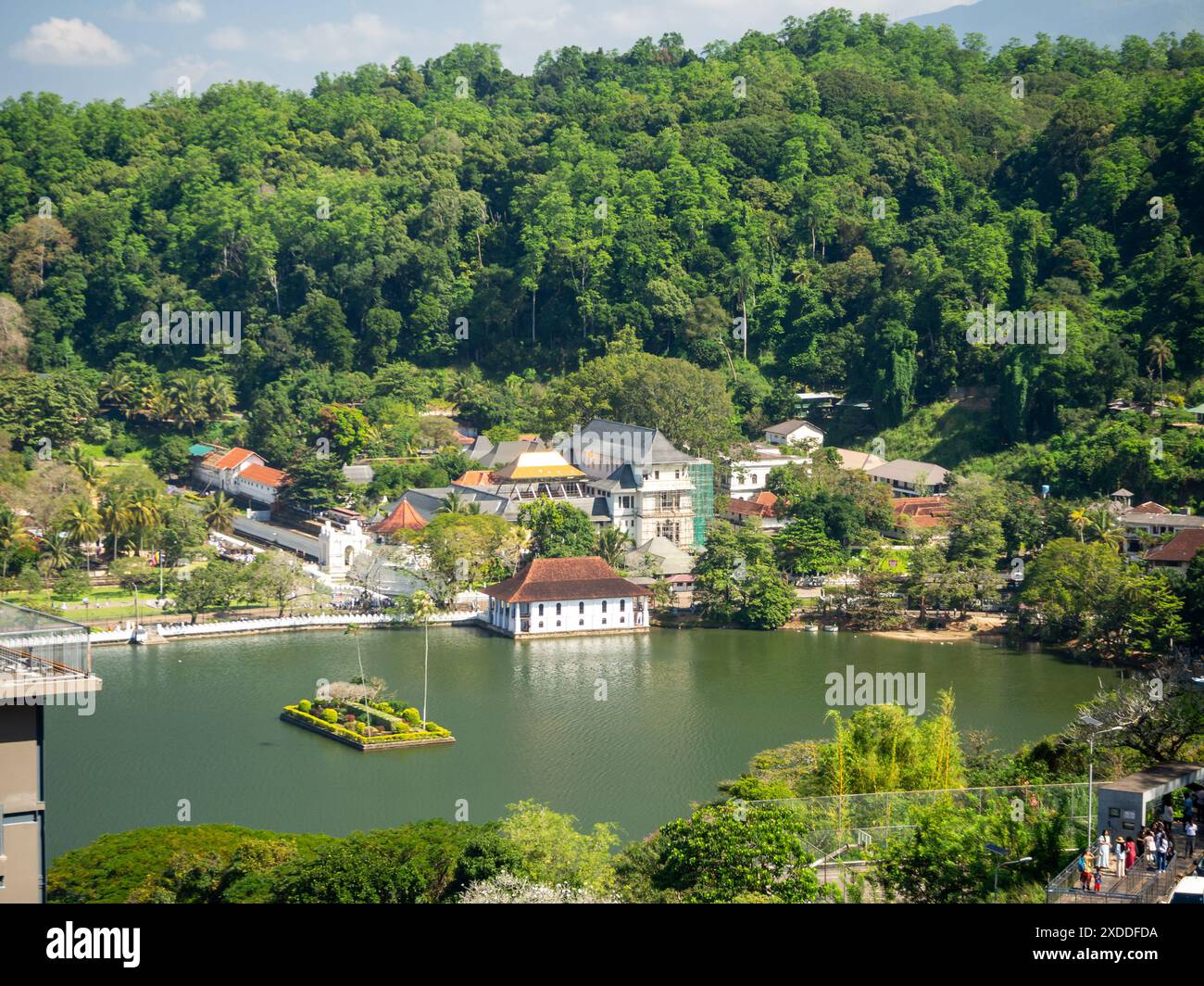 Kandy, Sri Lanka, Ceylon Island, city views panorama of the lake and ...