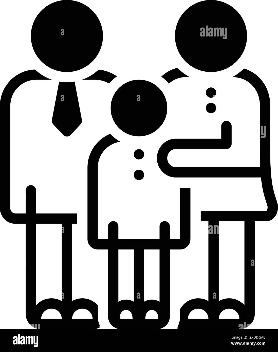 Icon for parents with kids stick,parents Stock Vector Image & Art - Alamy