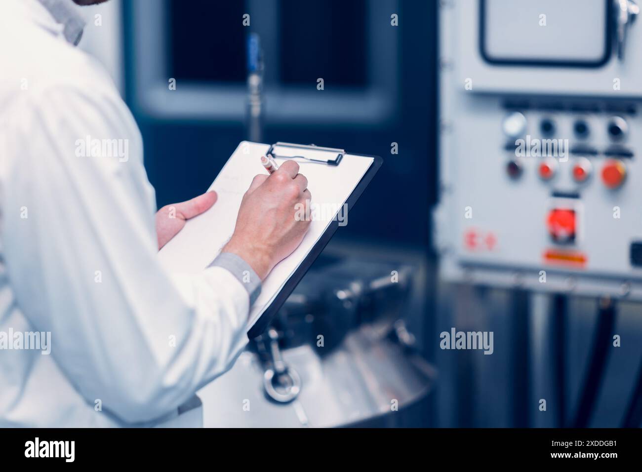 Scientist Medical Factory Staff Working in Science Lab. Medicine ...