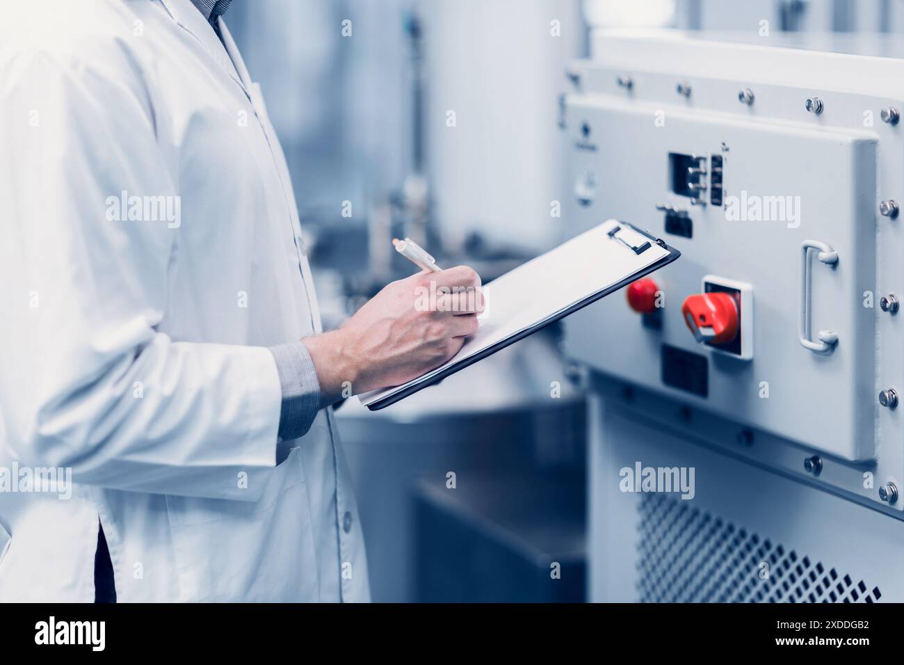 Scientist Medical Factory Staff Working in Science Lab. Medicine ...