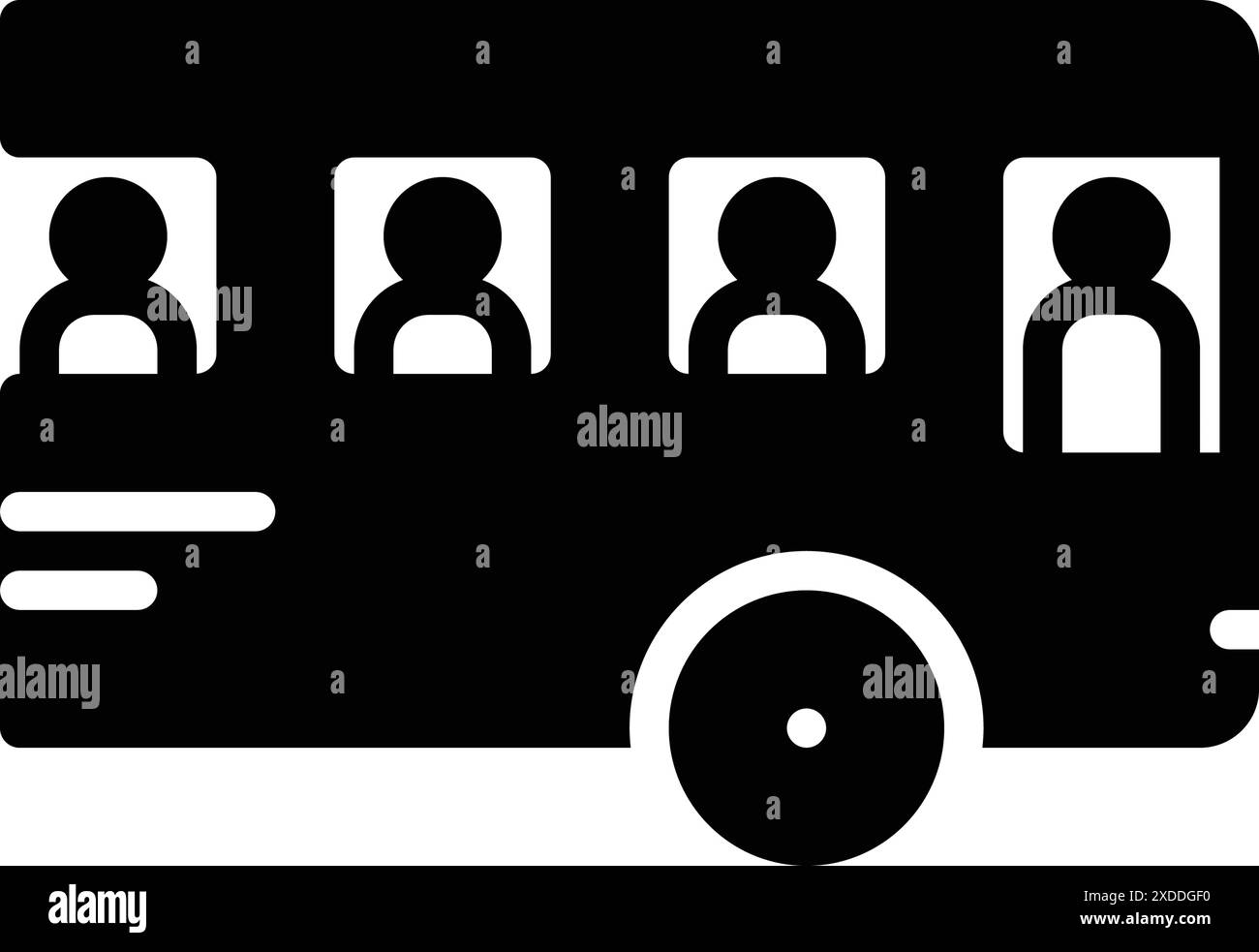 Icon for student sitting in the bus,student Stock Vector Image & Art ...