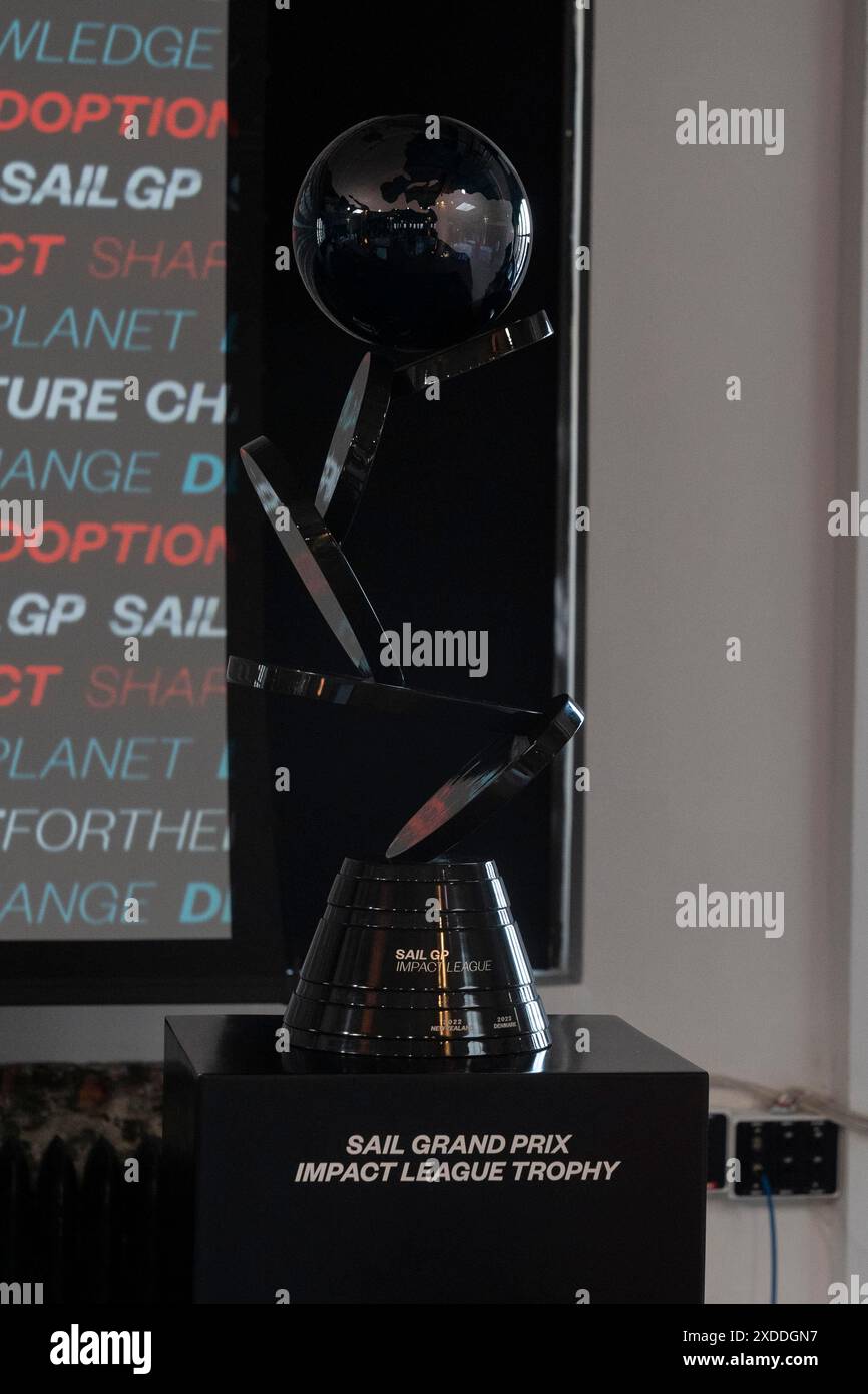 New York, New York, USA. 21st June, 2024. Impact League Trophy on ...