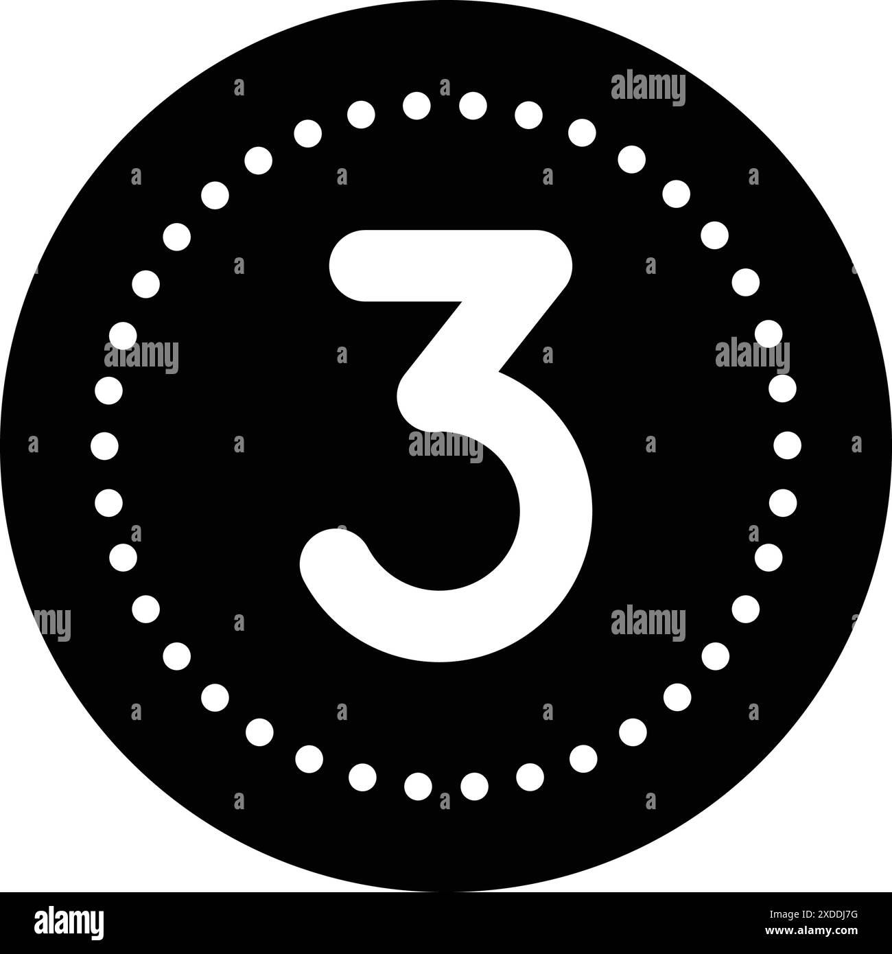 Icon for three,digit Stock Vector Image & Art - Alamy
