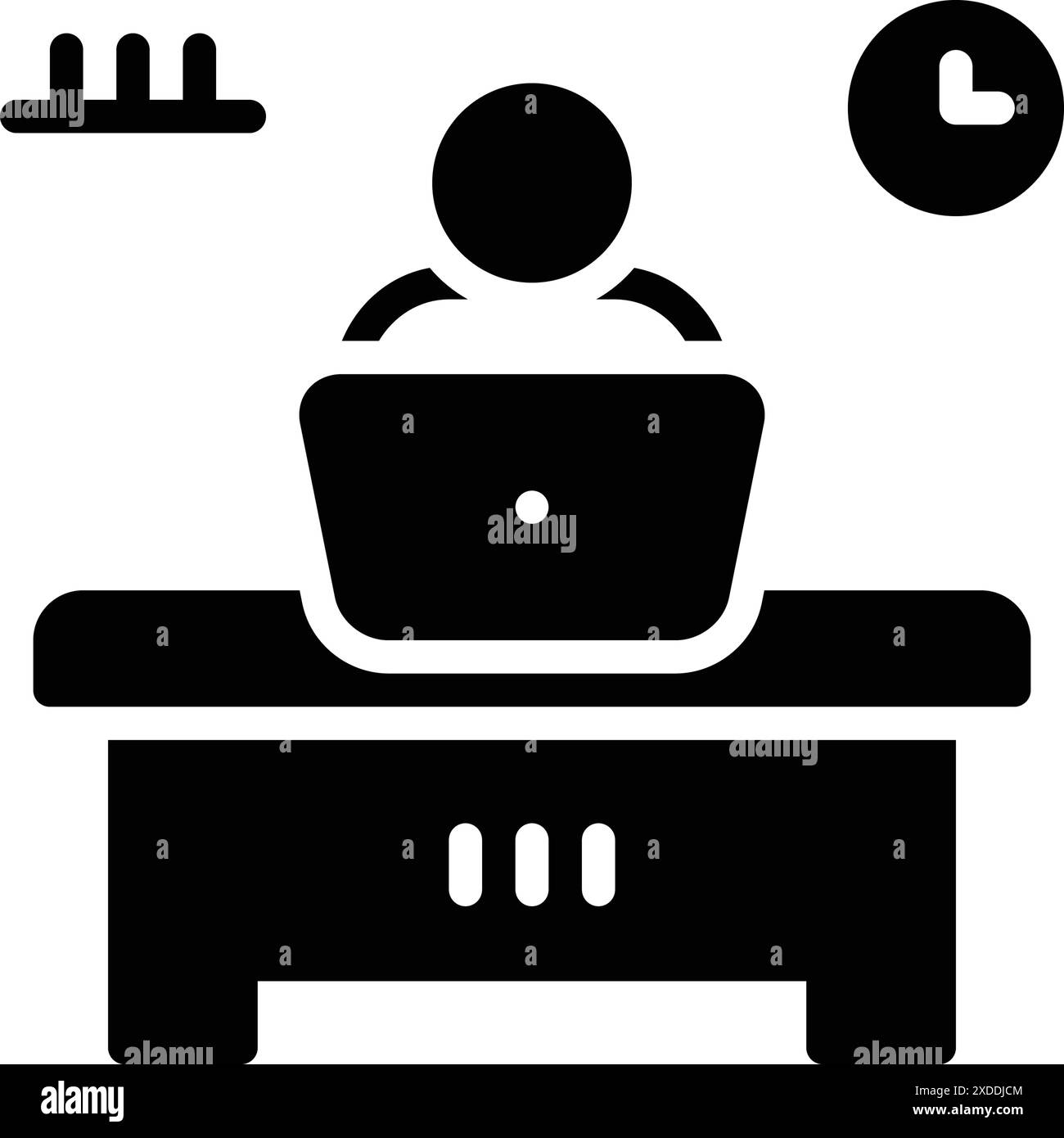 Icon for work,man hour Stock Vector Image & Art - Alamy