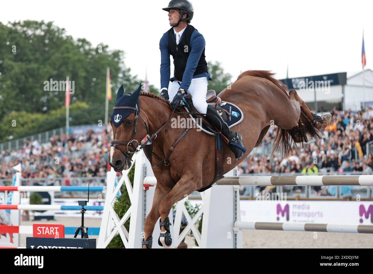 Julien Gonin of France with Caprice de Guinfard during the Prix Turkish ...