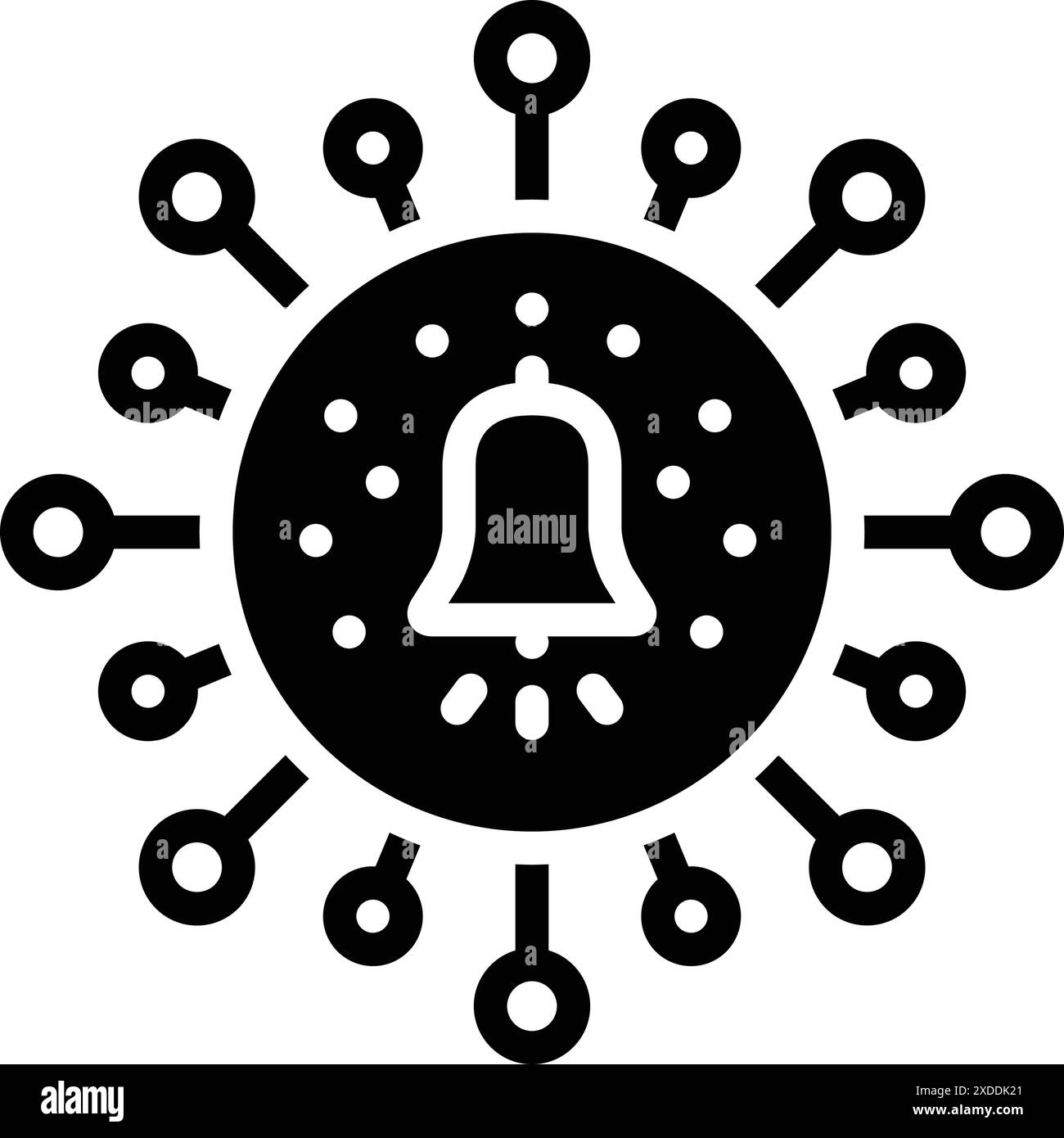 Meditation bell Stock Vector Images - Alamy