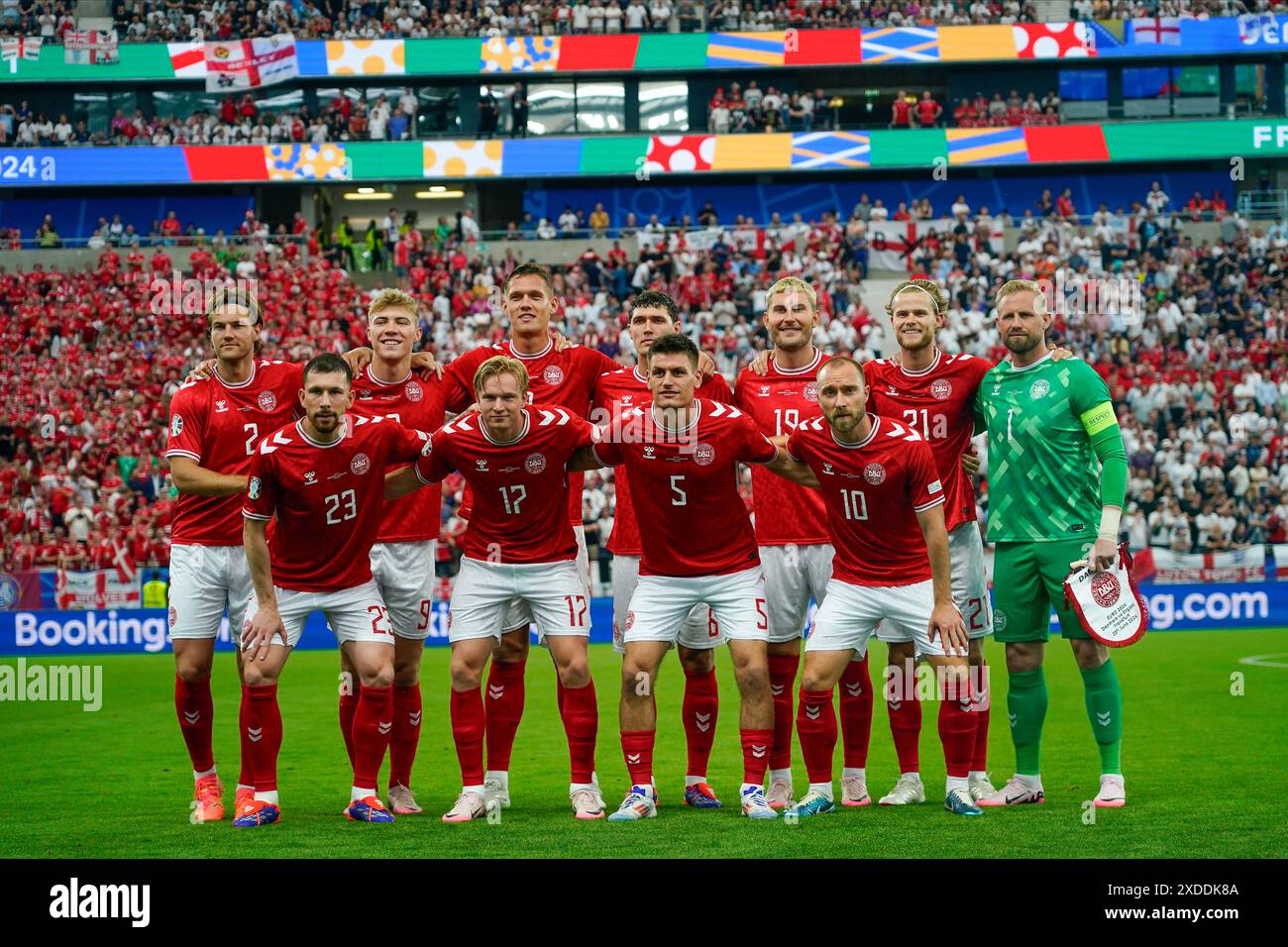 Denmark team group during the UEFA Euro 2024 match between Denmark and ...