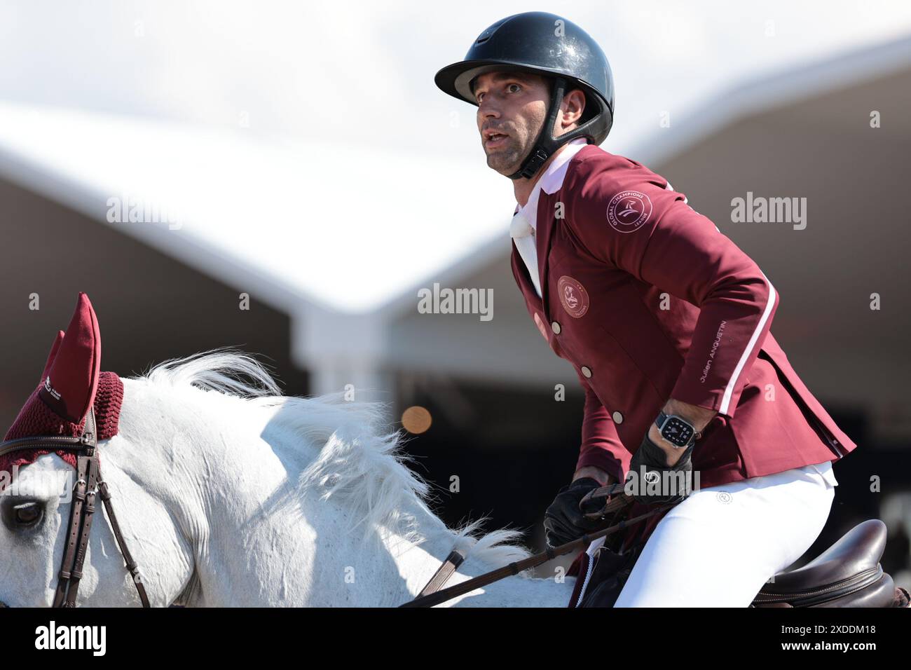 Julien Anquetin of France with Z Ice Cube Z during the Prix Turkish ...