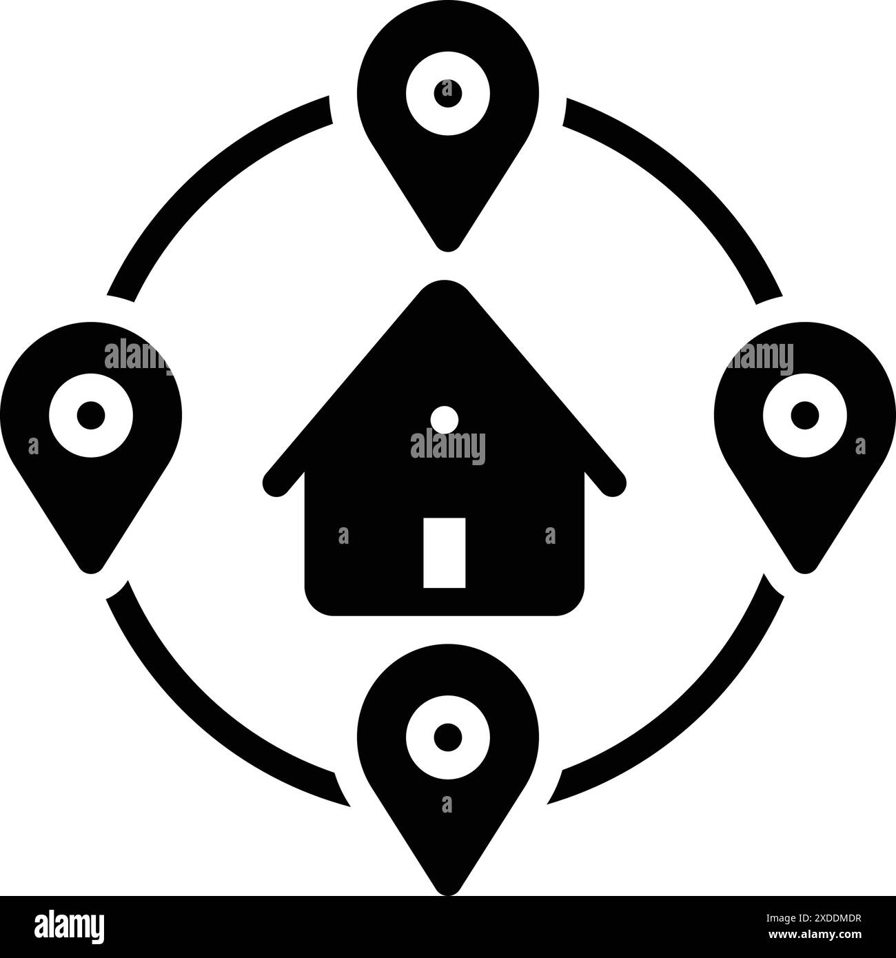 Icon for closely near Stock Vector Image & Art - Alamy