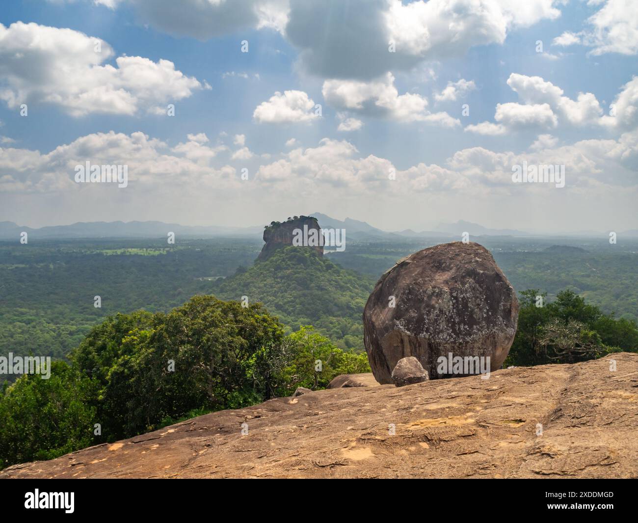 Sri Lanka, Ceylon Island - Sigiriya rock panoramic views over jungle ...