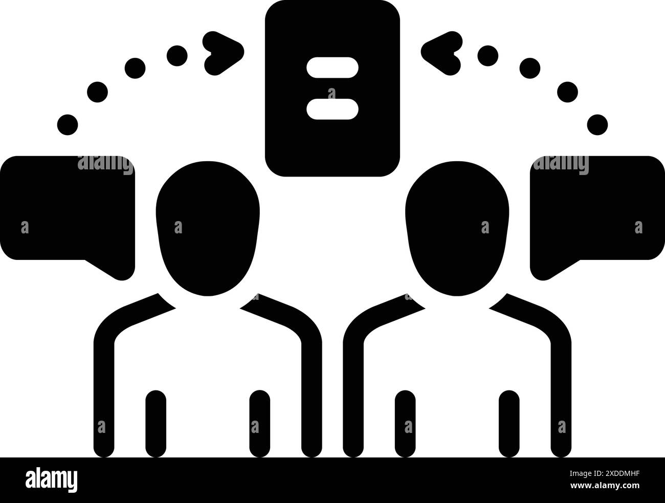 Topic of conversation Stock Vector Images - Alamy