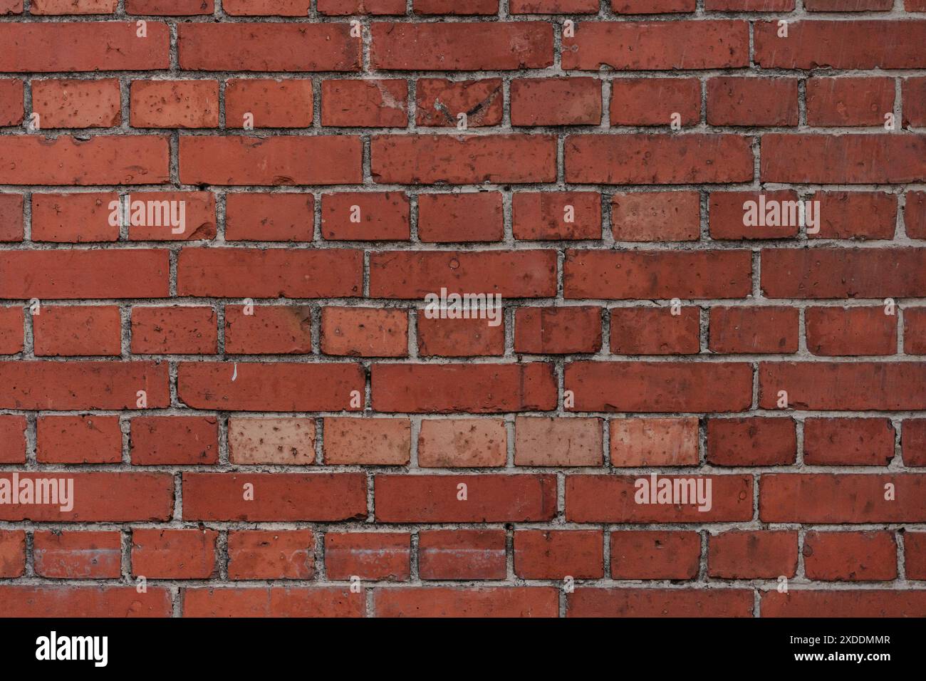 Rustic red brick wall with weathered texture Stock Photo - Alamy
