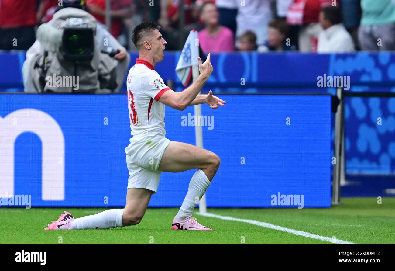 1:1 Tor, Jubel, Torschuetze Krzysztof Piatek (Polen) Berlin, 21.06.2024 ...