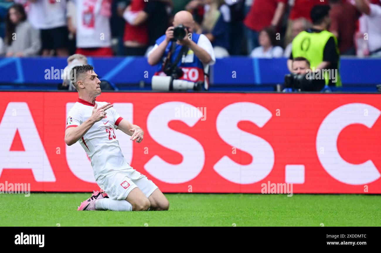 1:1 Tor, Jubel, Torschuetze Krzysztof Piatek (Polen)Berlin, 21.06.2024 ...