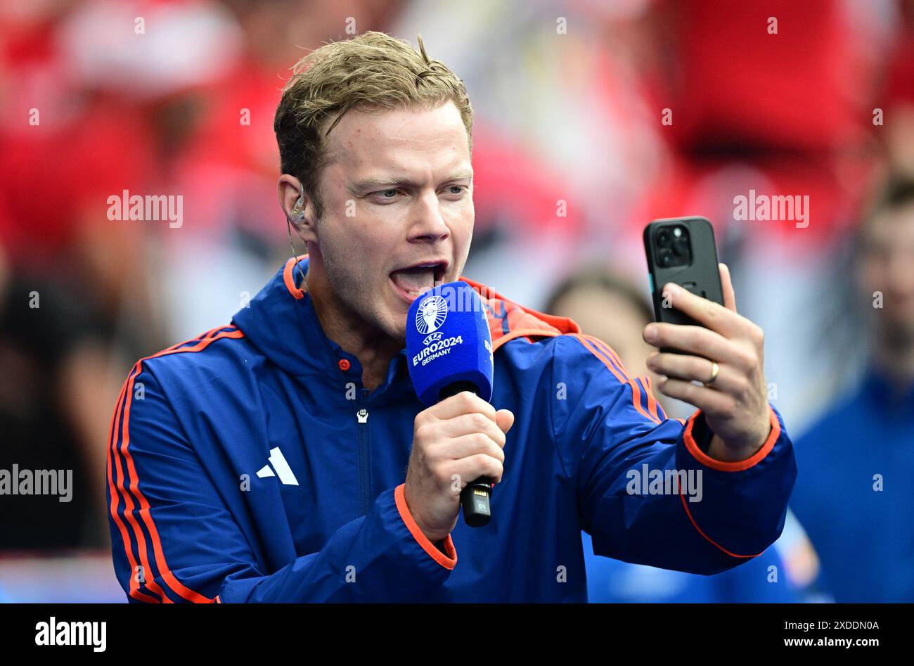 Stadionsprecher Christian Stuebinger Berlin, 21.06.2024, Fussball, UEFA ...