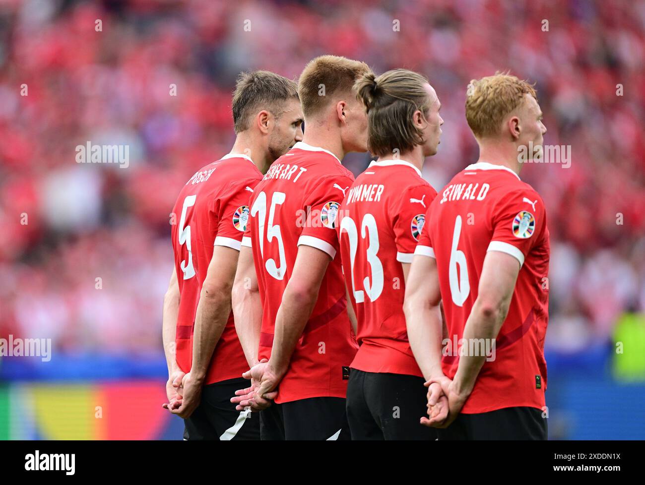 v.l. Stefan Posch, Philipp Lienhart, Patrick Wimmer, Nicolas Seiwald ...