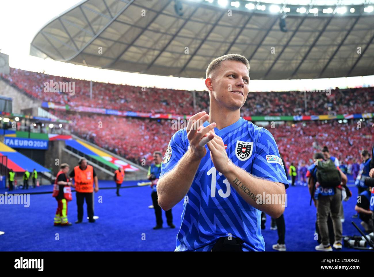 Schlussjubel, Torwart Patrick Pentz (Oesterreich)Berlin, 21.06.2024 ...