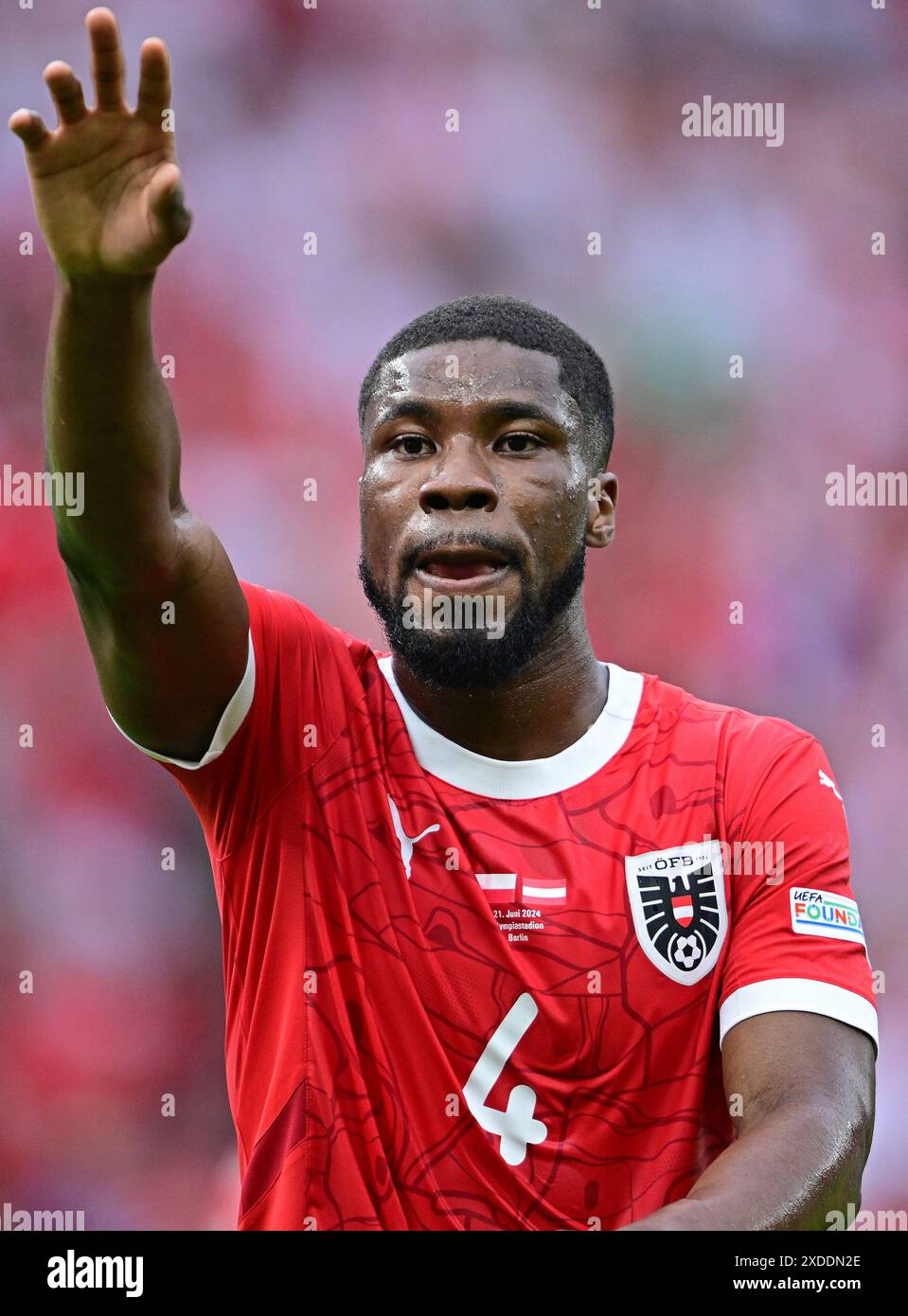 Kevin Danso (Oesterreich) Berlin, 21.06.2024, Fussball, UEFA EURO 2024 ...