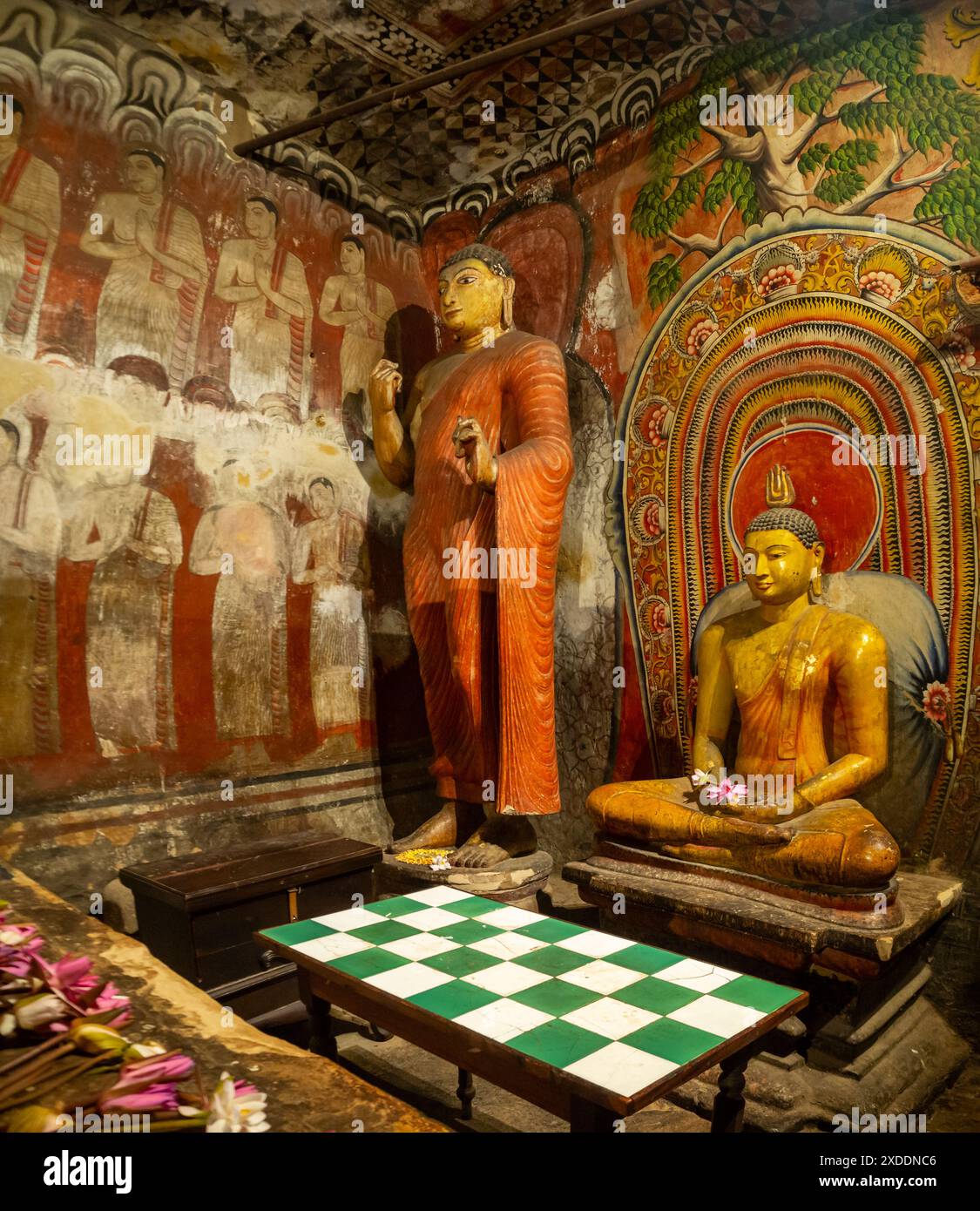 Sri Lanka, Ceylon island - Dambulla Cave Buddhist Temple Stock Photo ...