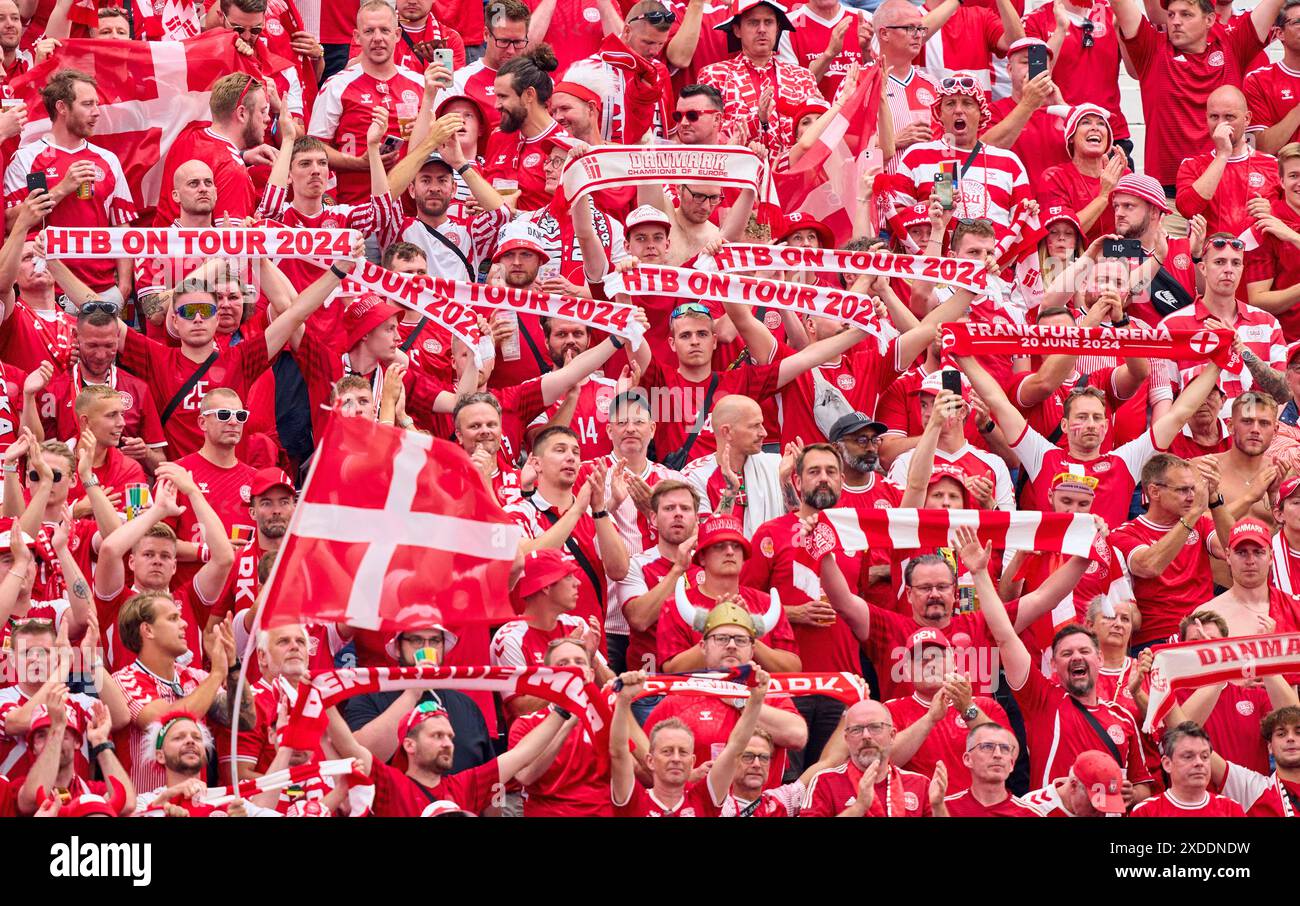 Fans DEN in the group C stage match ENGLAND, Denmark. , . on Jun 20 ...