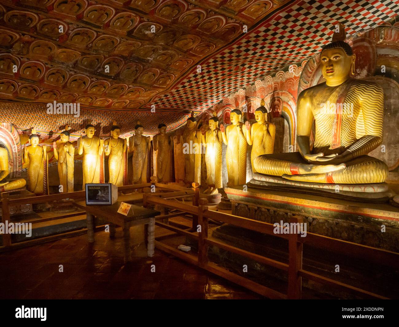 Sri Lanka, Ceylon island - Dambulla Cave Buddhist Temple Stock Photo ...