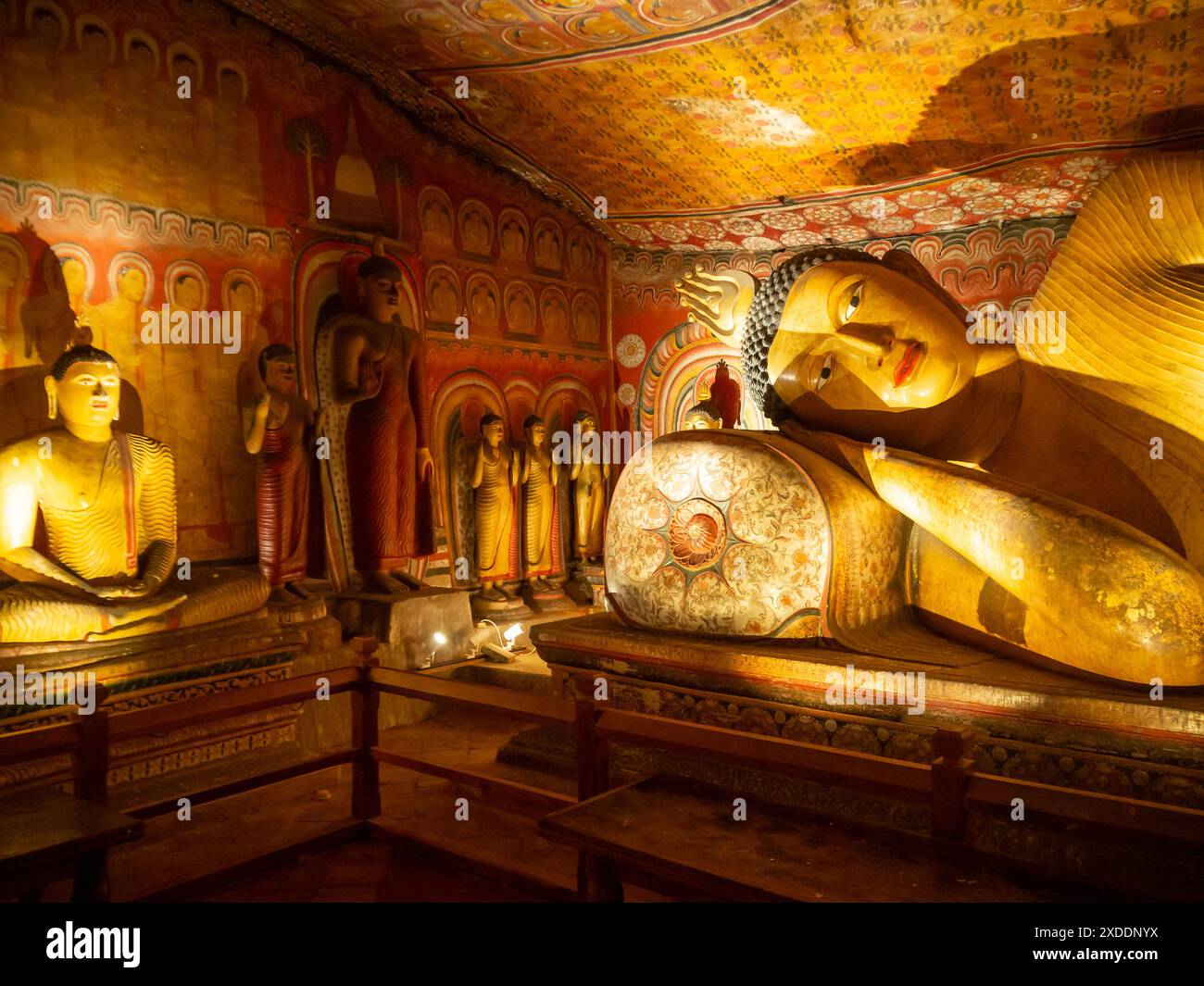 Sri Lanka, Ceylon island - Dambulla Cave Buddhist Temple Stock Photo ...
