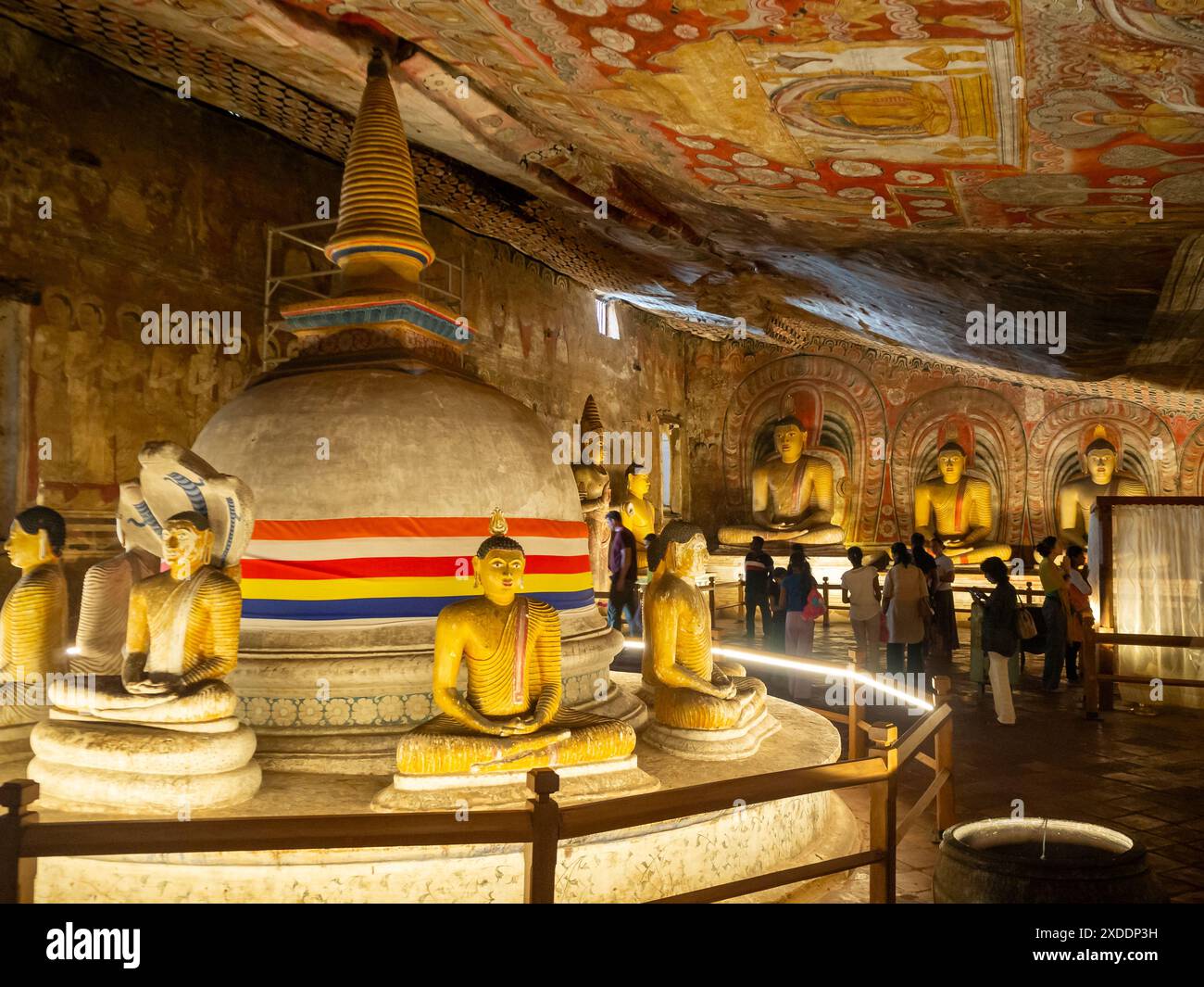 Sri Lanka, Ceylon island - Dambulla Cave Buddhist Temple Stock Photo ...