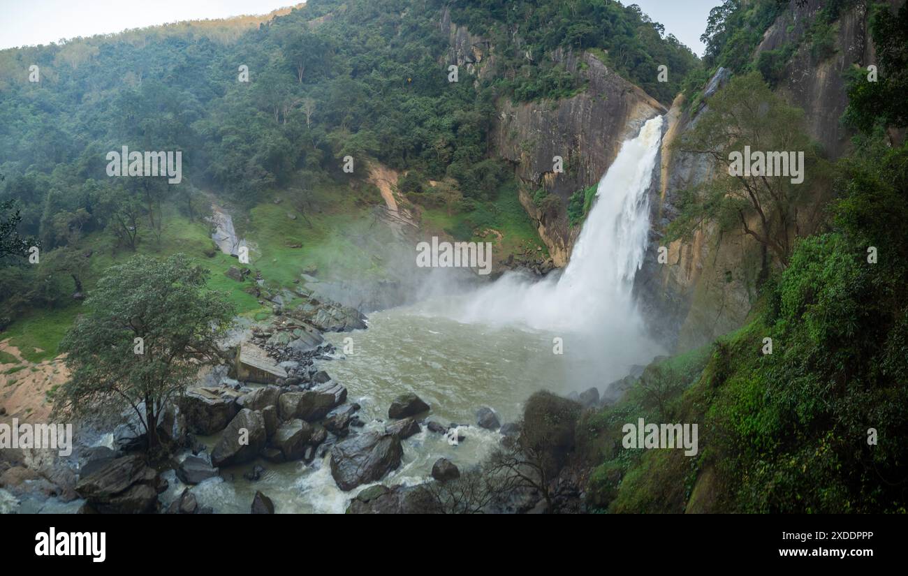 Waterfall in rainforest tropical dunhinda hi-res stock photography and images - Alamy