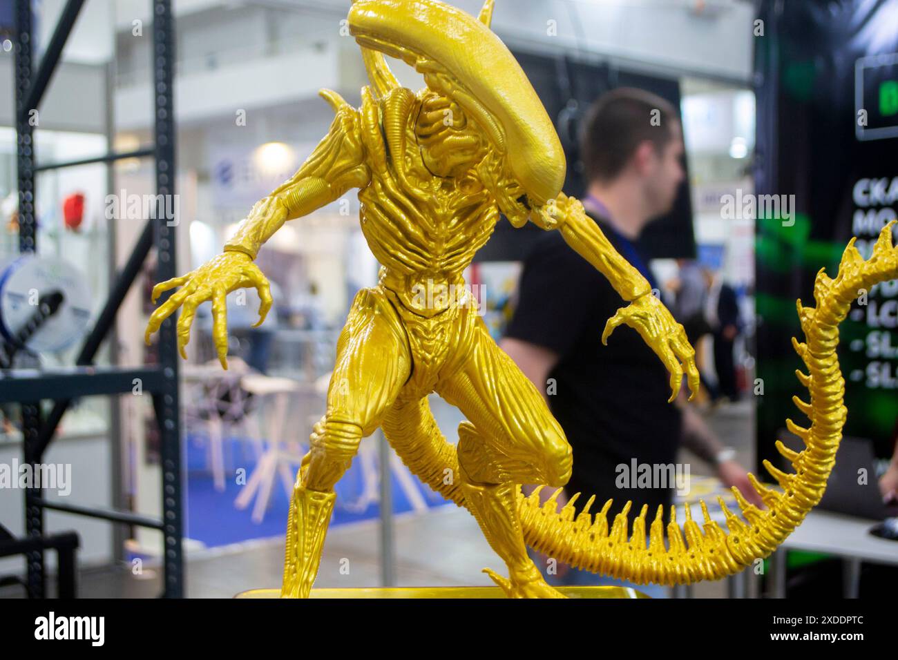 Kyiv, Ukraine, June 5, 2023: Art object printed on 3D printer. Detailed ...